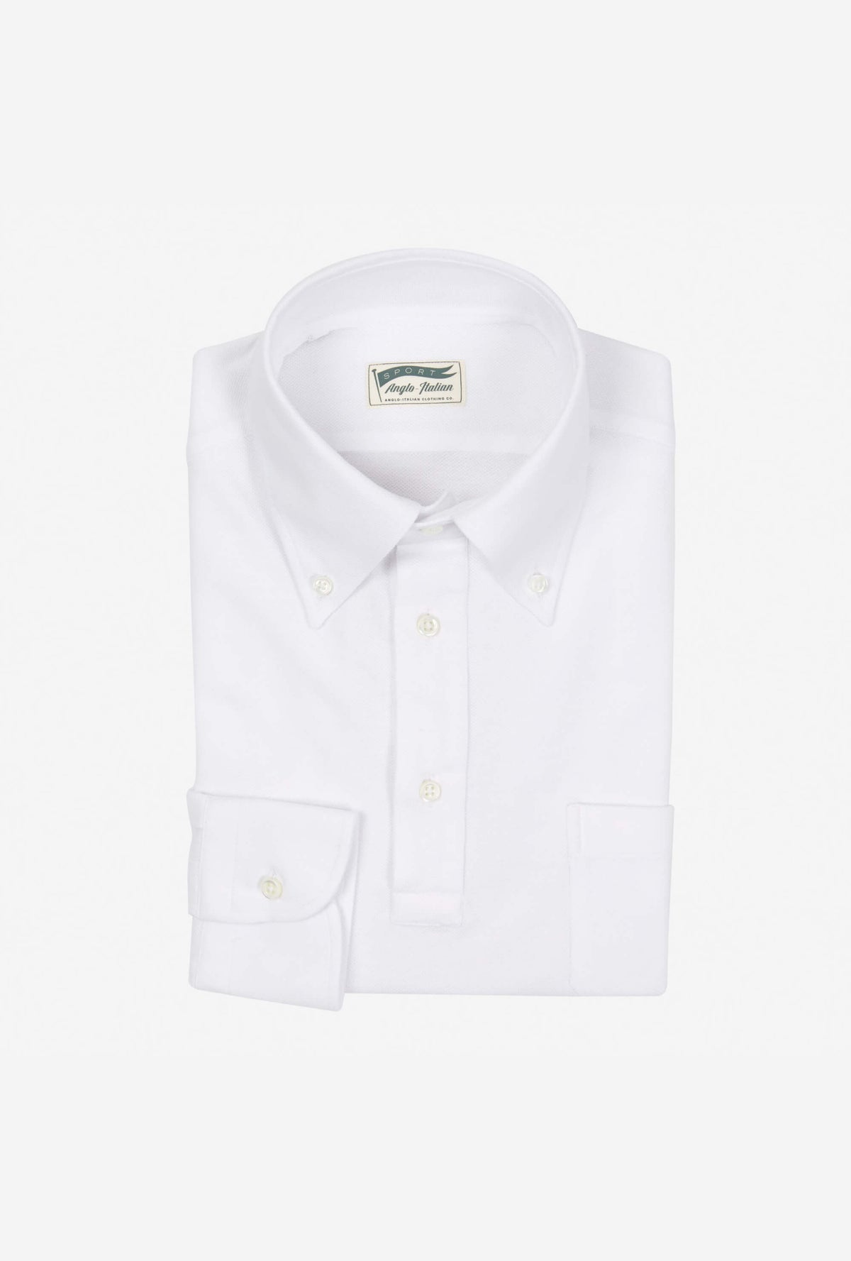 Polo Shirt Long Sleeve White