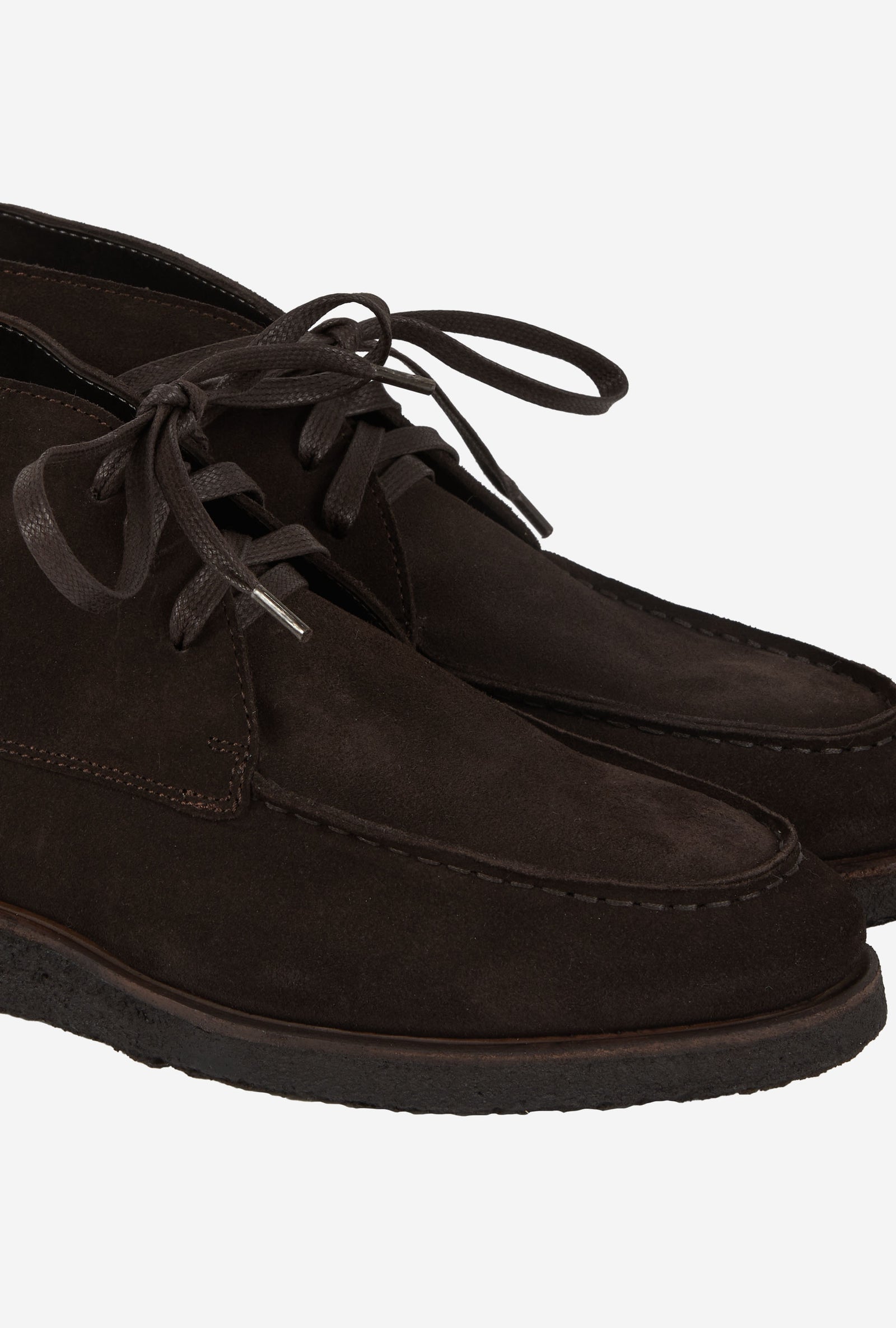 Alpine Boot Crepe Sole Dark Brown Suede
